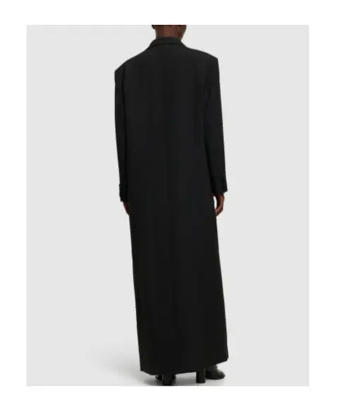 Valentino Garavani Feather Trimmed Double-breasted Coat
