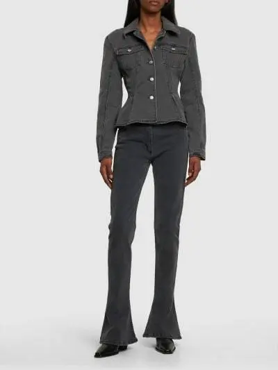 Magda Butrym Low-rise Trumpet Jeans - Black