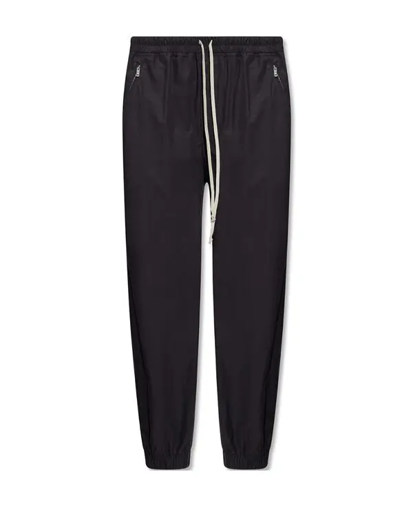 Rick Owens Drop-crotch Cotton Trousers - Black