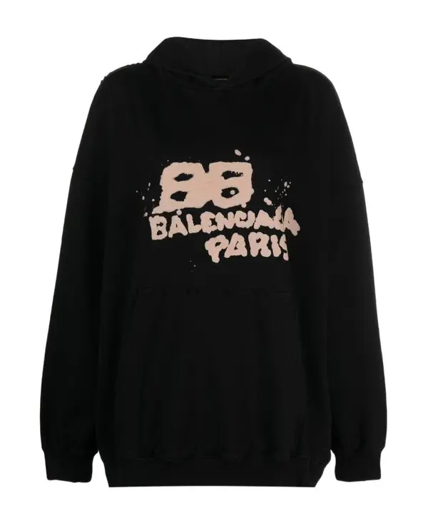 Balenciaga Bb Icon Hand-drawn Hoodie