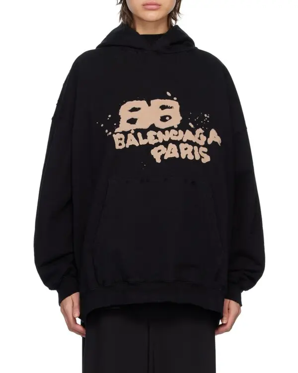 Balenciaga Bb Icon Hand-drawn Hoodie