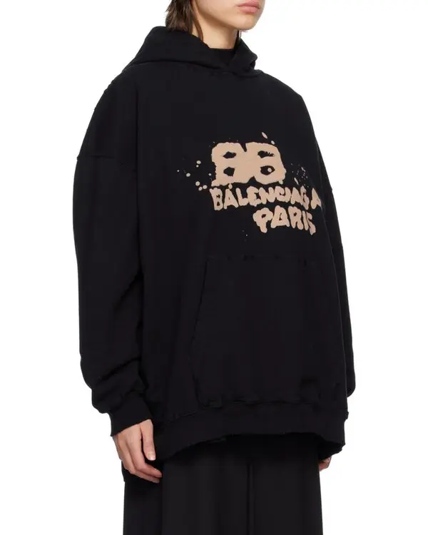 Balenciaga Bb Icon Hand-drawn Hoodie