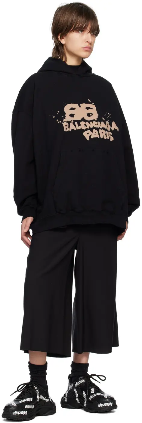 Balenciaga Bb Icon Hand-drawn Hoodie