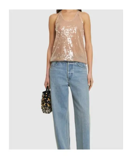 Giuseppe Di Morabito Sleeveless Sequined Round Neck Vest