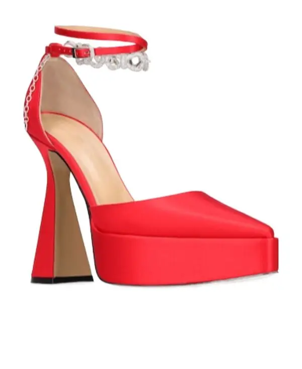 MACHMACH Bow Chain Platform High Heels
