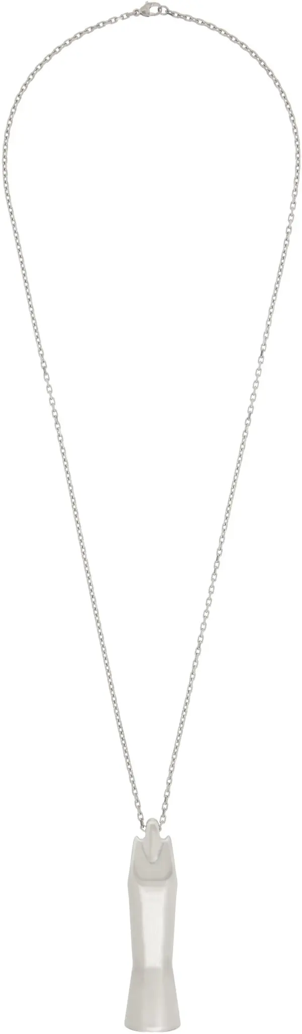 Rick Owens Mega Sister Charm Pendant Necklace - White