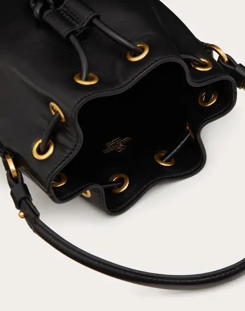 Valentino Garavani Vlogo Signature Drawstring Mini Bucket Bag