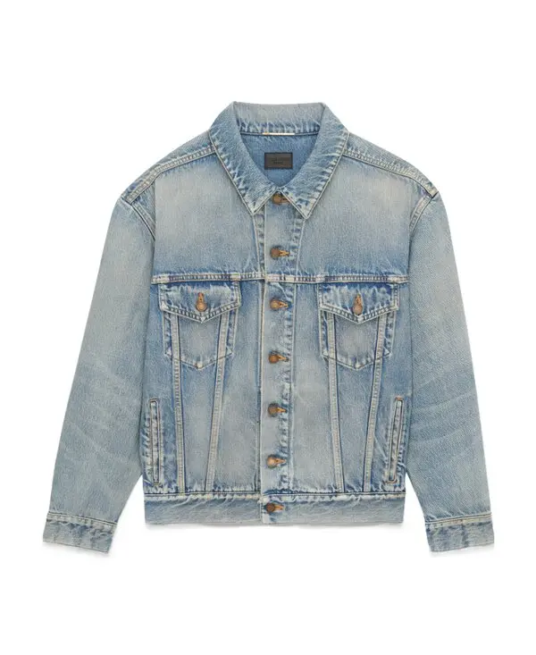 Saint Laurent Oversized Denim Trucker Jacket