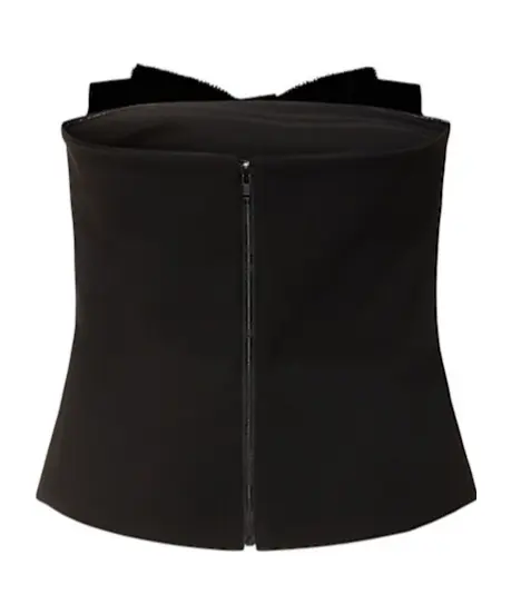 SELF-PORTRAIT Embellished Bow Tube Top