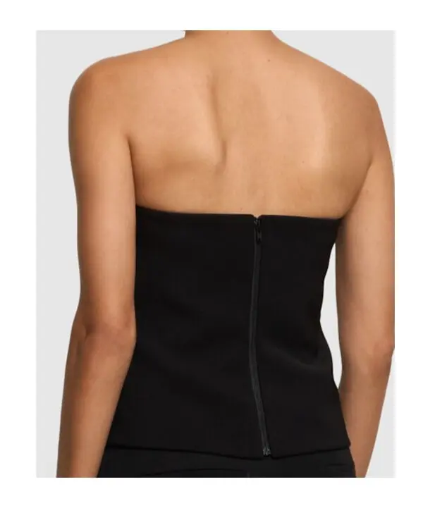 SELF-PORTRAIT Embellished Bow Tube Top