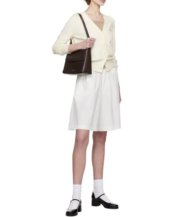 A.p.c. Embroidered Logo Cardigan - Off-white