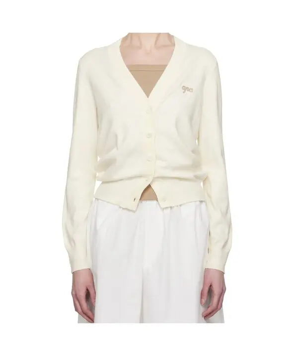 A.p.c. Embroidered Logo Cardigan