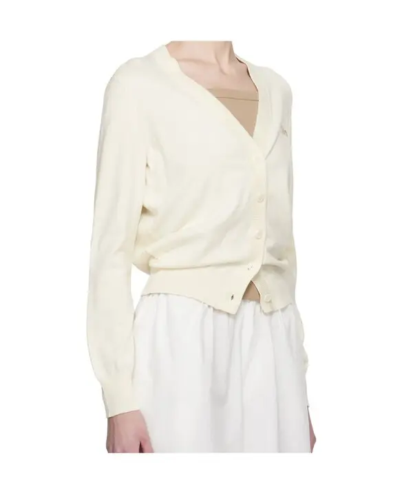 A.p.c. Embroidered Logo Cardigan