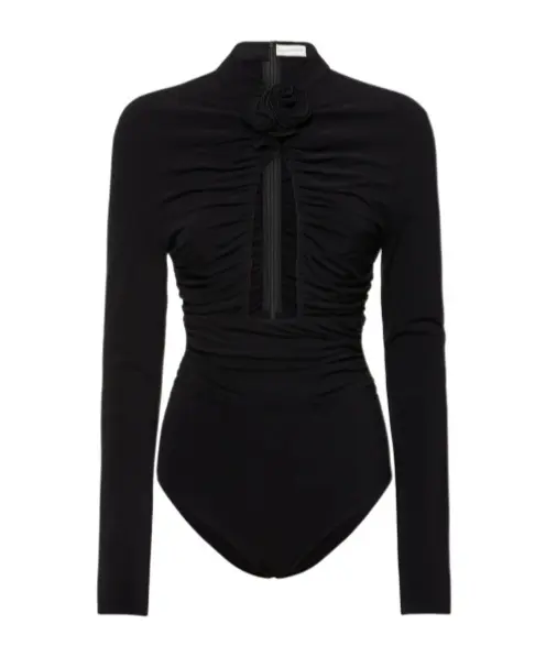 Magda Butrym Long Sleeve Cut-out Jumpsuit - Black