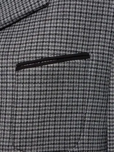 FERRAGAMO Houndstooth Long-sleeved Coat