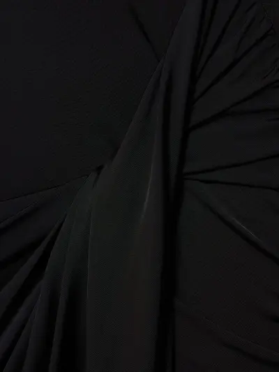MUGLER Asymmetrical Drape Mini Skirt