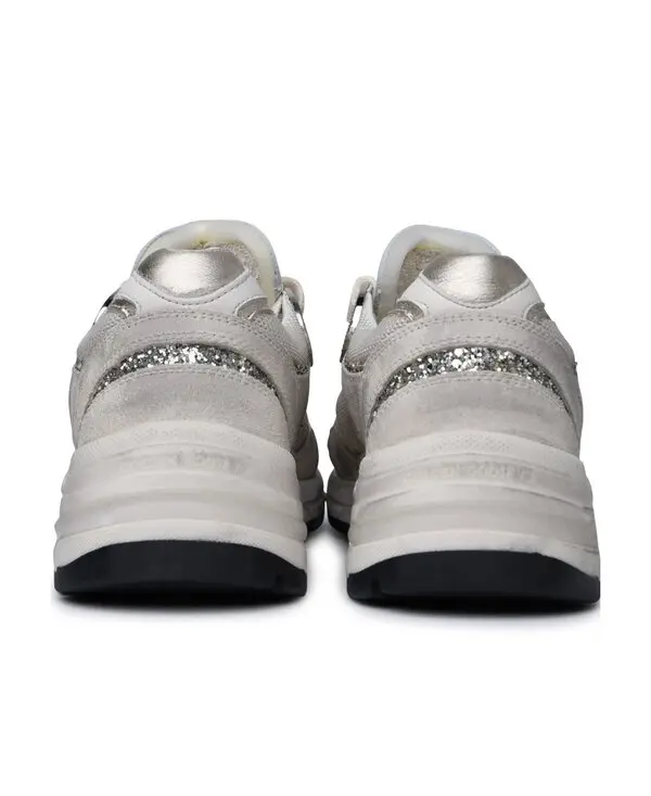 GOLDEN GOOSE Star-patch Distressed Glittered Sneakers