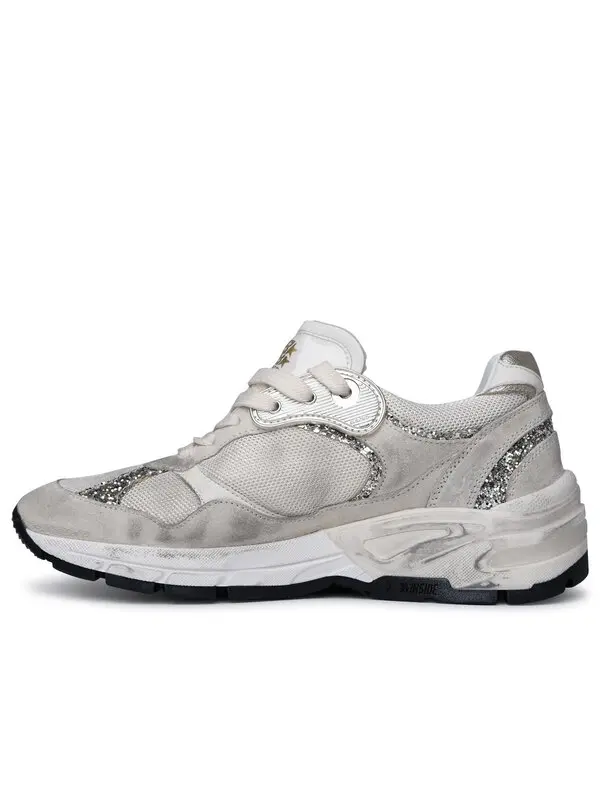 GOLDEN GOOSE Star-patch Distressed Glittered Sneakers