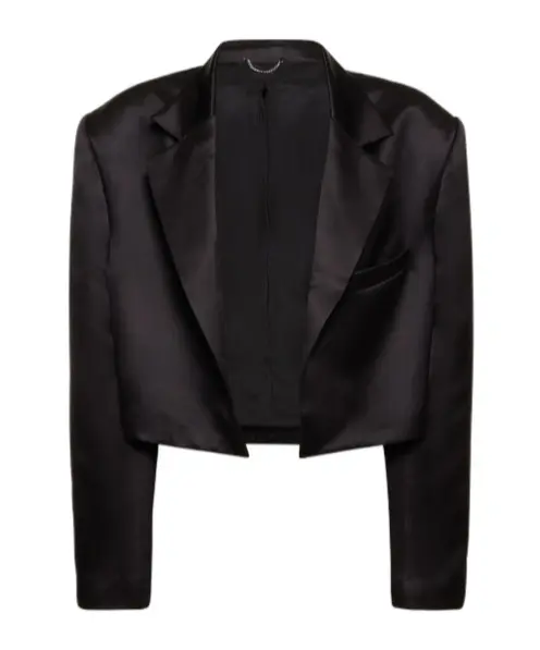 Magda Butrym Cropped Blazer With Logo Detail
