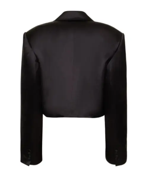 Magda Butrym Cropped Blazer With Logo Detail