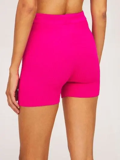 Jacquemus Slim Fit Ribbed Shorts