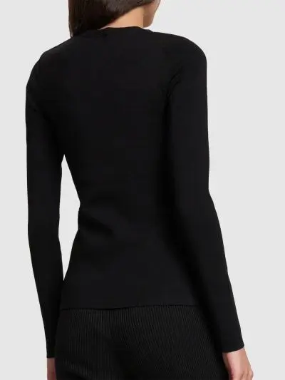 Victoria Beckham Long Sleeve Blouse With Cut-out Detail