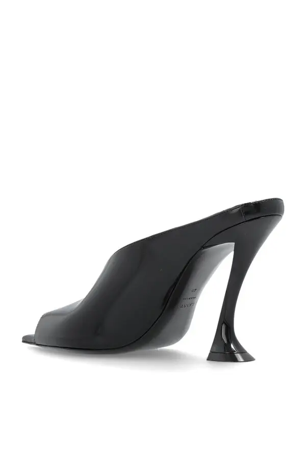 LANVIN Midnight Step Peep Toe Sandals