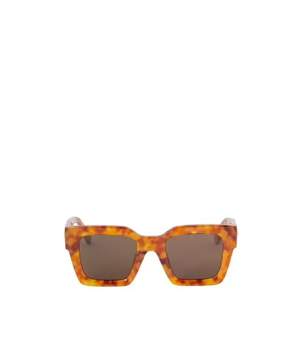 Off-White Full Frame Sunglasses - Brown