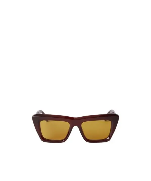 Off-White Rectangular Sunglasses - Brown