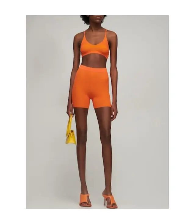 Jacquemus Ribbed Slim Fit Knee Length Shorts
