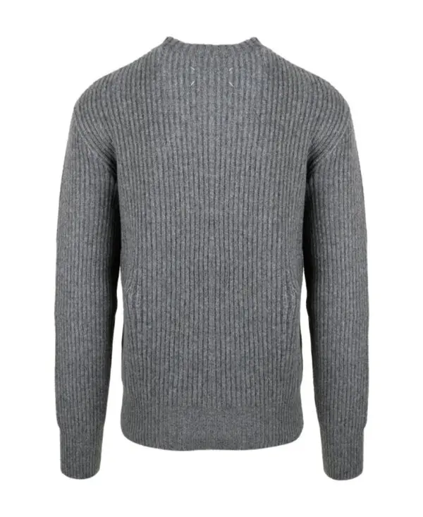 MAISON MARGIELA Ribbed Chest Pocket Jumper