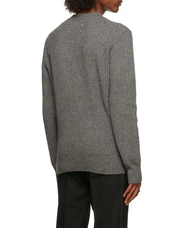 MAISON MARGIELA Ribbed Chest Pocket Jumper