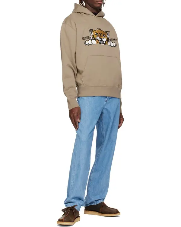 Kenzo Happy Tiger Embroidered Hoodie