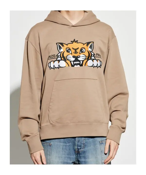 Kenzo Happy Tiger Embroidered Hoodie