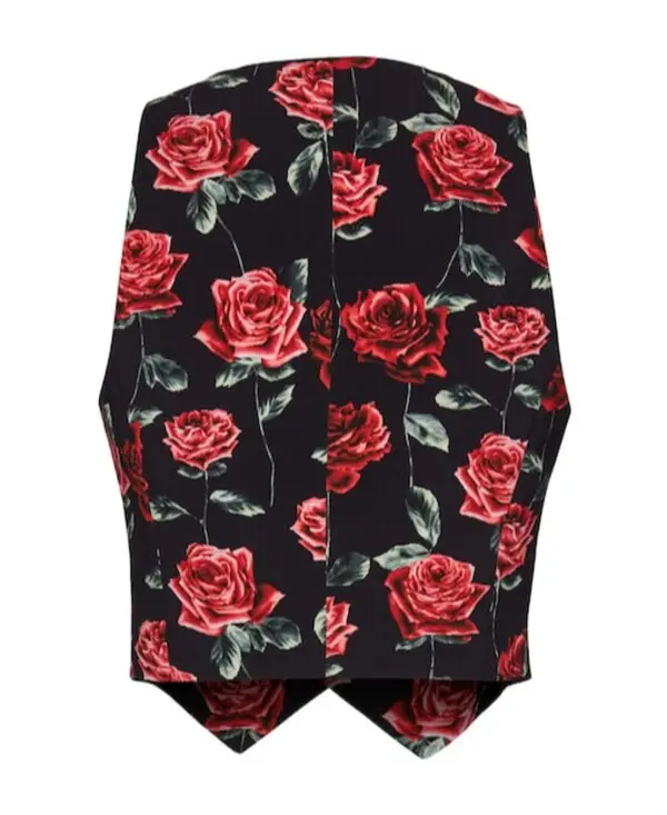 Magda Butrym Rose Printed Jersey Vest