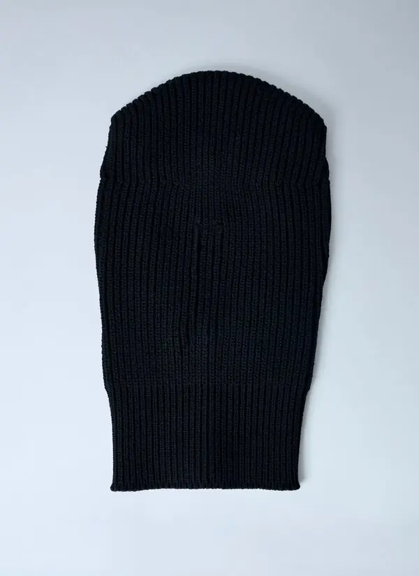 Rick Owens Ribbed Knit Balaclava