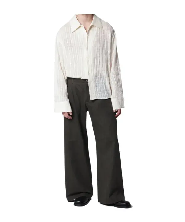 Séfr Check-textured Shirt