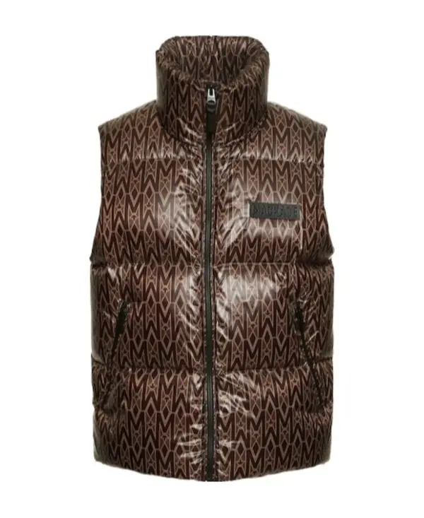Mackage Kane Interwoven Letter Printed Down Vest