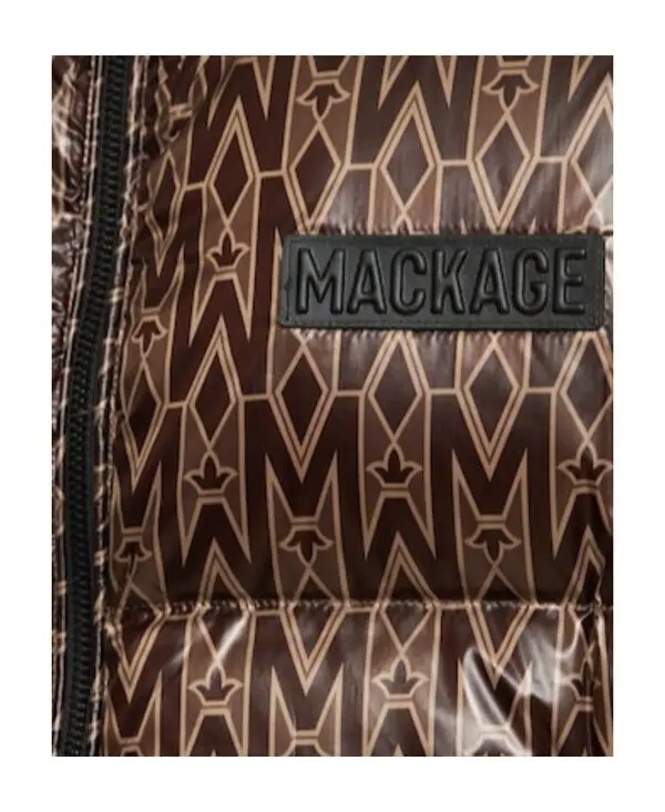 Mackage Kane Interwoven Letter Printed Down Vest