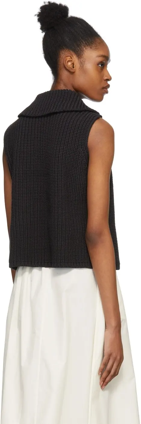 DEVEAUX Sleeveless Knitted Pullover