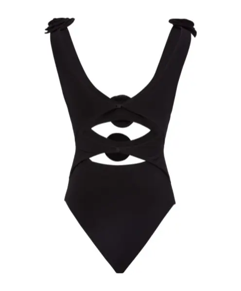 Magda Butrym Cut-out Jumpsuit With Rose Appliques