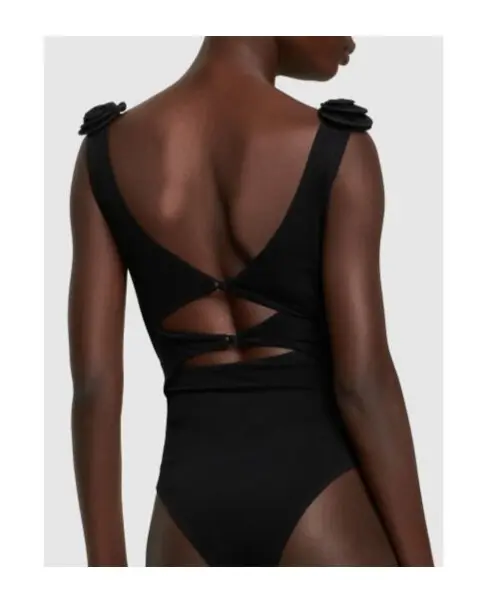 Magda Butrym Cut-out Jumpsuit With Rose Appliques