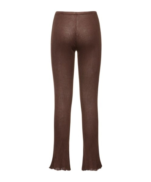 Magda Butrym Ribbed Elastic Waist Casual Pants