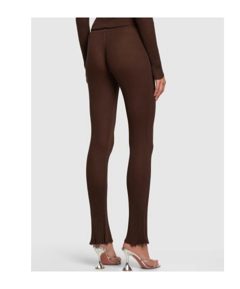 Magda Butrym Ribbed Elastic Waist Casual Pants