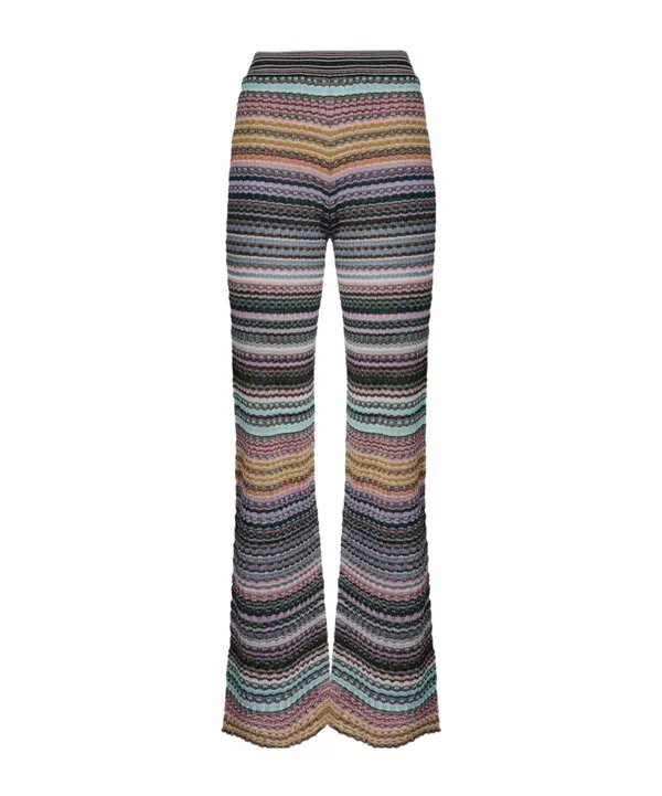 Missoni Striped Pattern Knit Trousers - Multicolor
