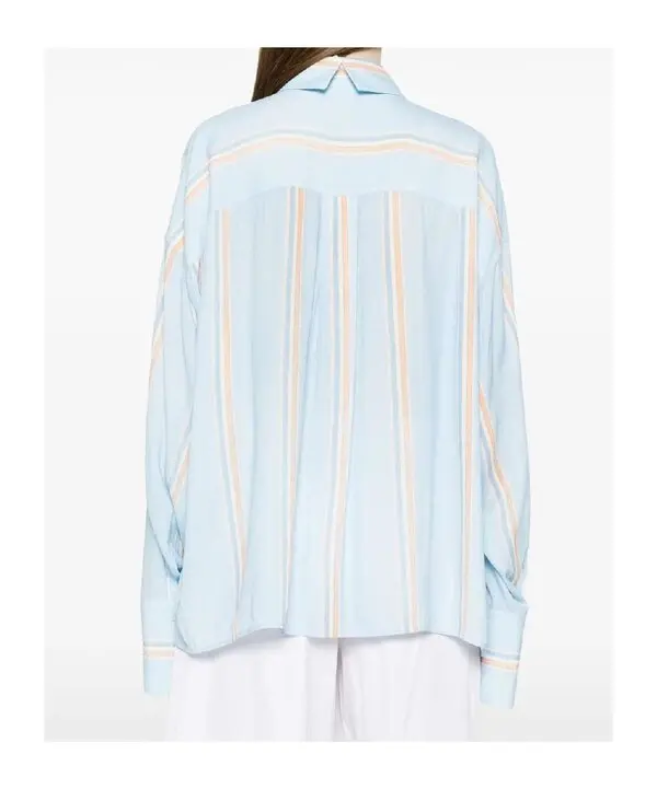 Ermanno Scervino Striped Long Sleeve Shirt