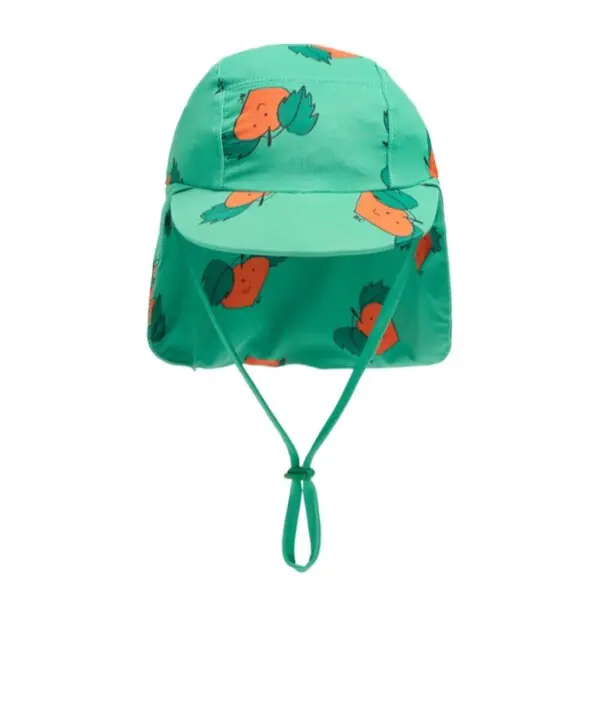 BOBO CHOSES Printed Poly Blend Sun Hat - Green