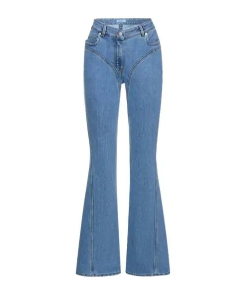 MUGLER Flared Horn Jeans