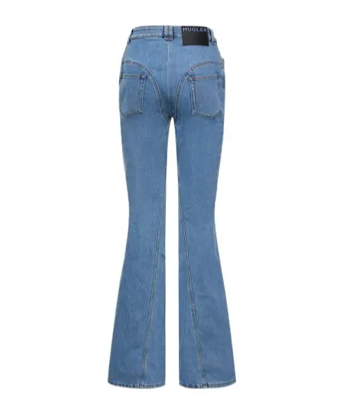 MUGLER Flared Horn Jeans