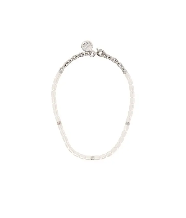 VIVIENNE WESTWOOD Edwyn Necklace - Silver And White